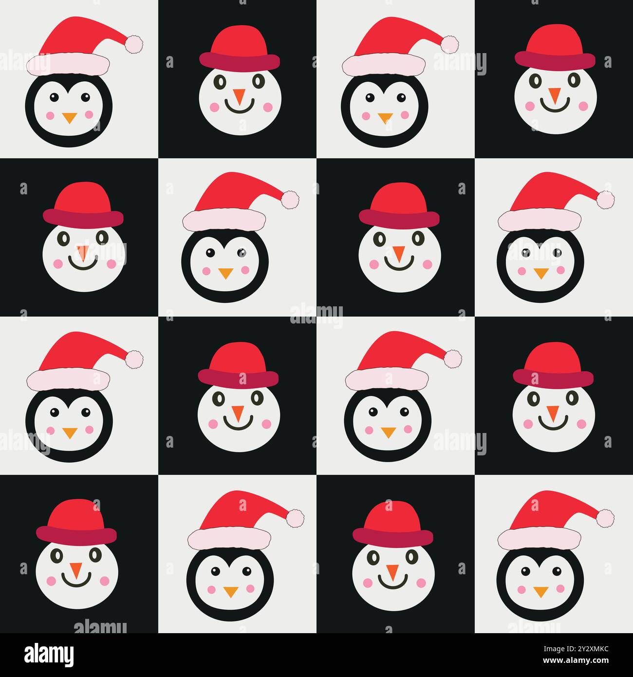 Snowman fabric on white Stock Vector Images - Alamy