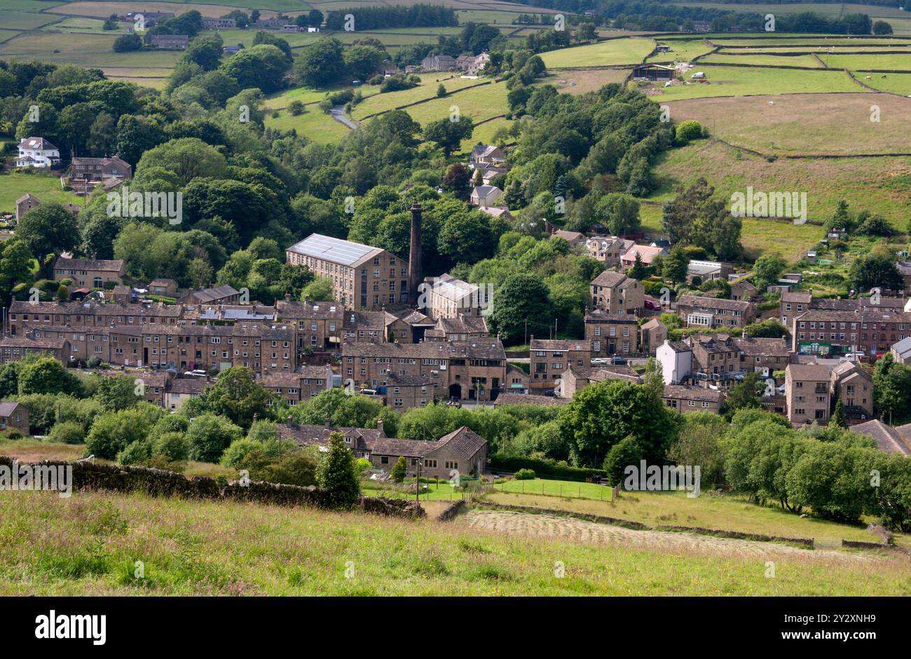 Holmfirth and Upper Thong valley, Yorkshire, England Stock Photo - Alamy