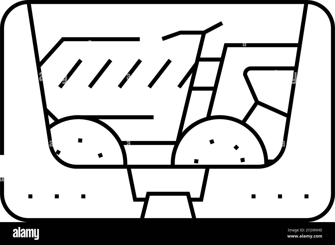 scale model toy line icon vector illustration Stock Vector Image & Art ...