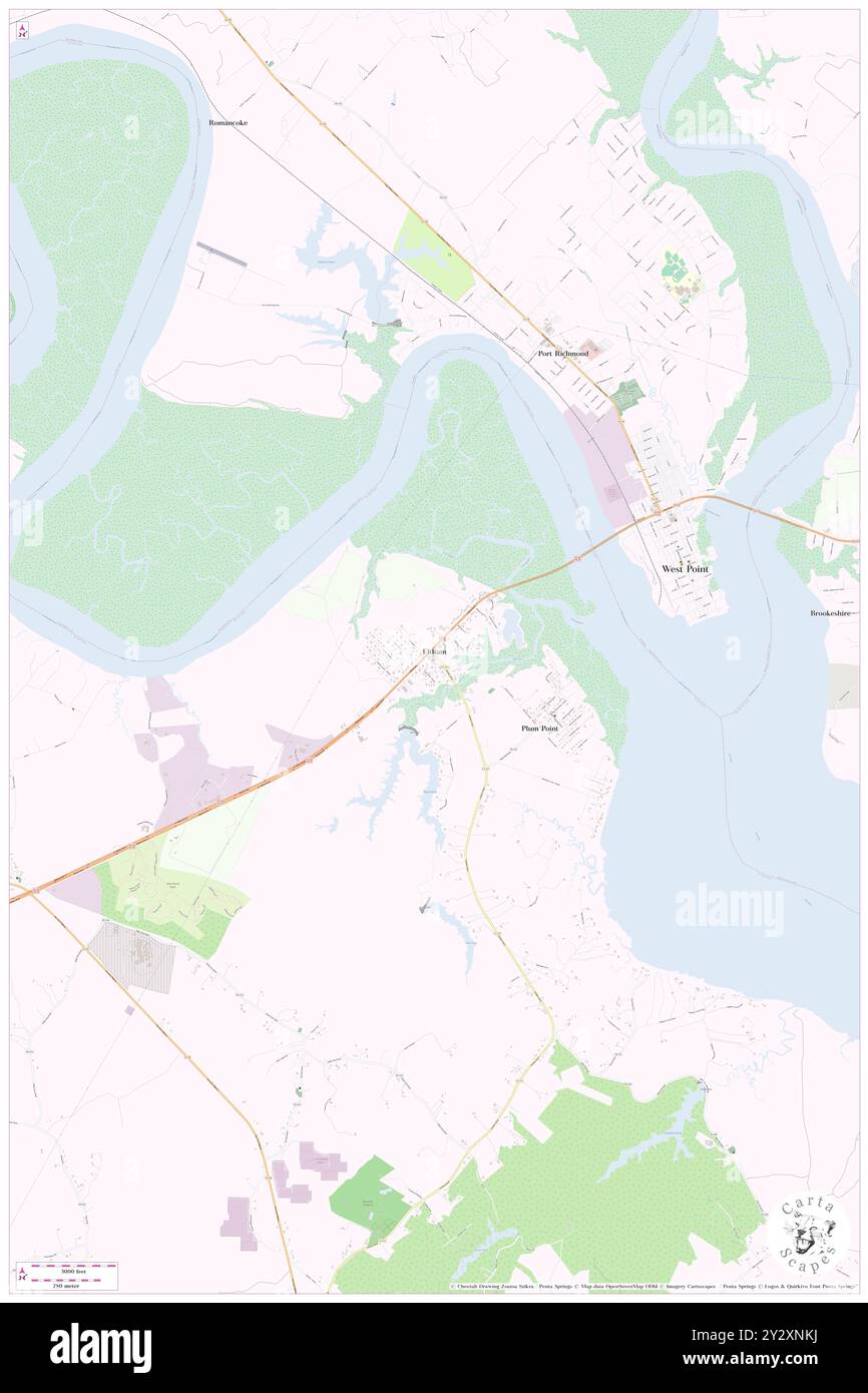 New kent county map Cut Out Stock Images & Pictures - Alamy