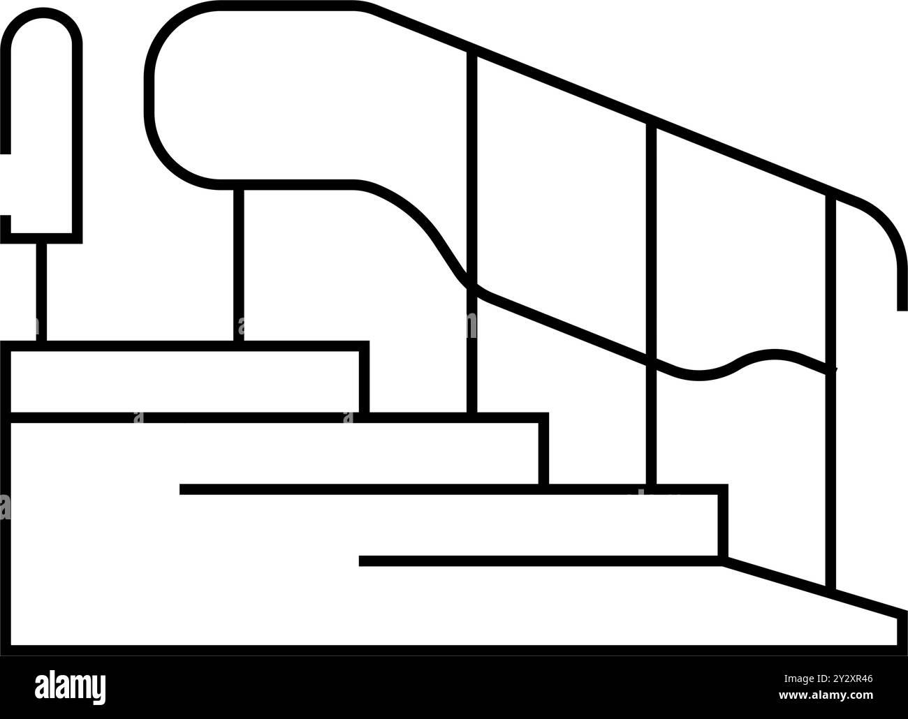 dynamic exercise ladder-bars line icon vector illustration Stock Vector ...