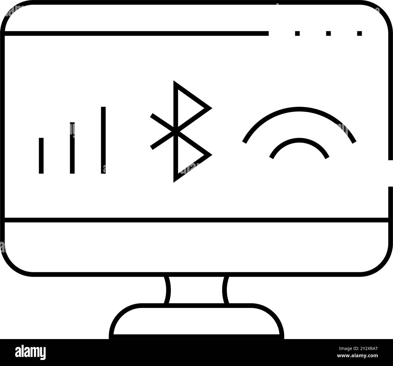 connection operating system line icon vector illustration Stock Vector ...