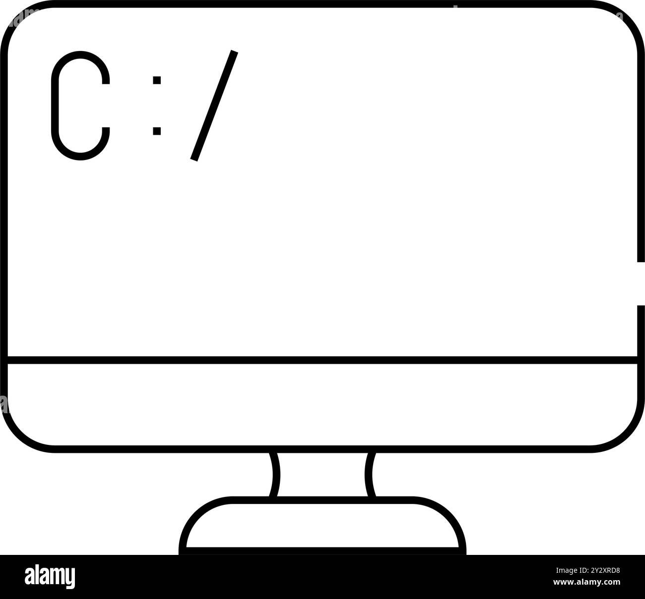 coding operating system line icon vector illustration Stock Vector ...