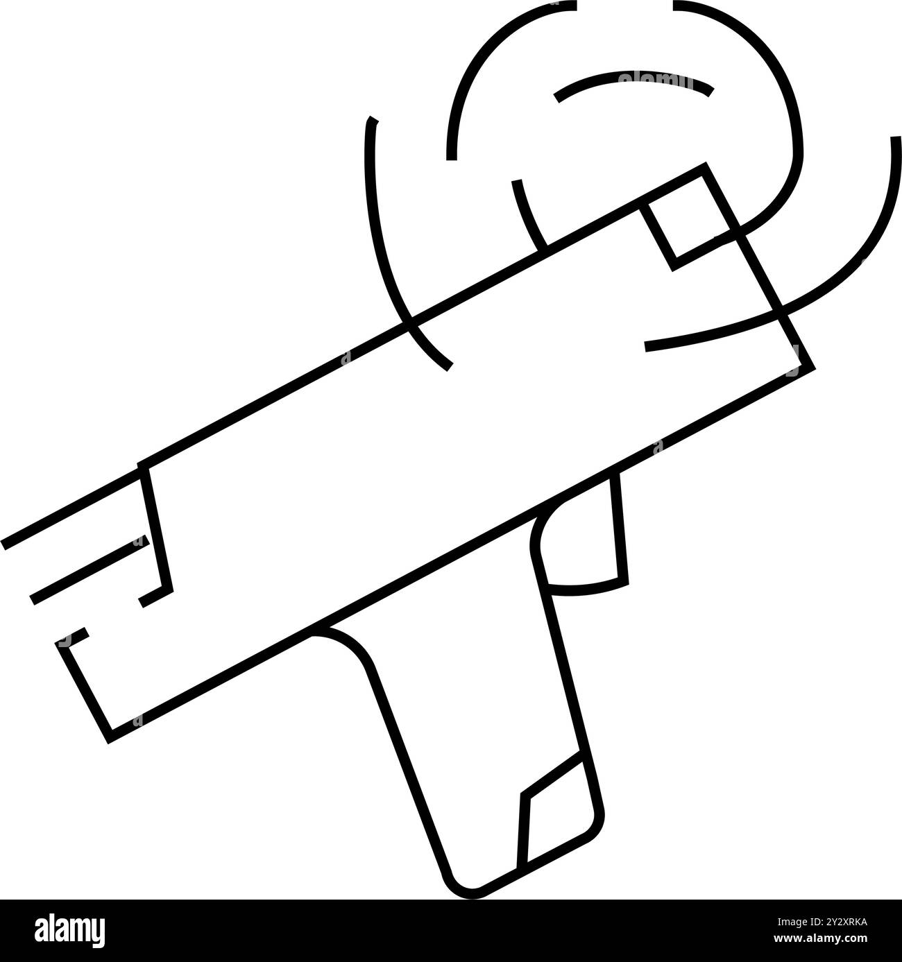 money gun machine line icon vector illustration Stock Vector Image ...