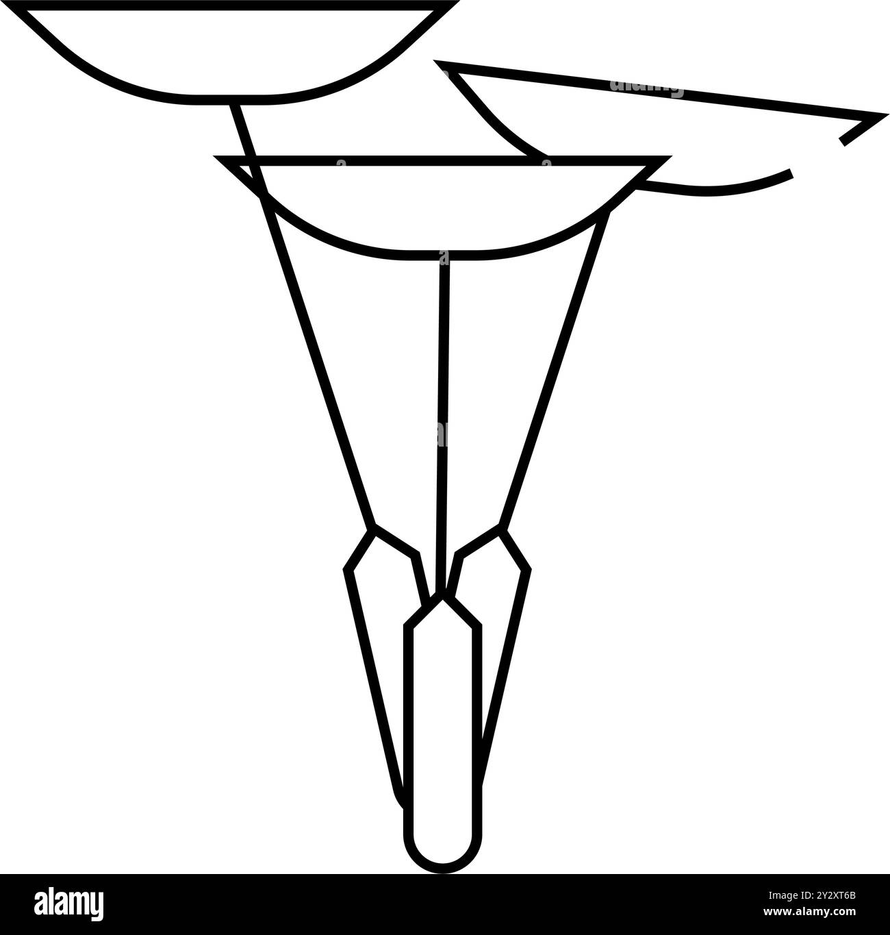 balancing plates line icon vector illustration black Stock Vector Image ...