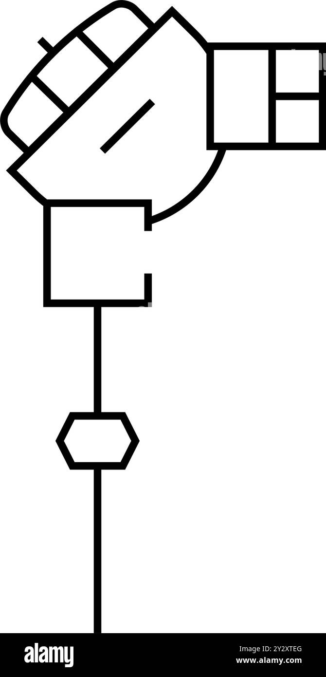 resistance thermometer line icon vector illustration black Stock Vector ...