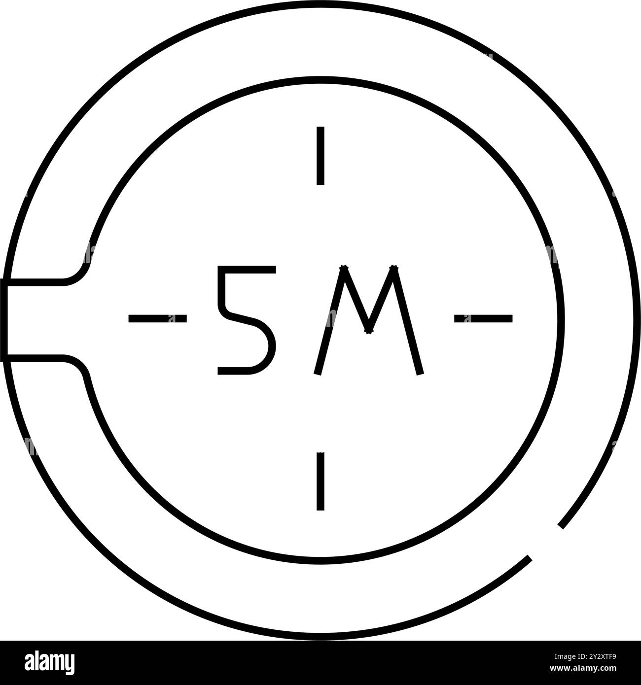 picket measuring tool line icon vector illustration Stock Vector Image ...