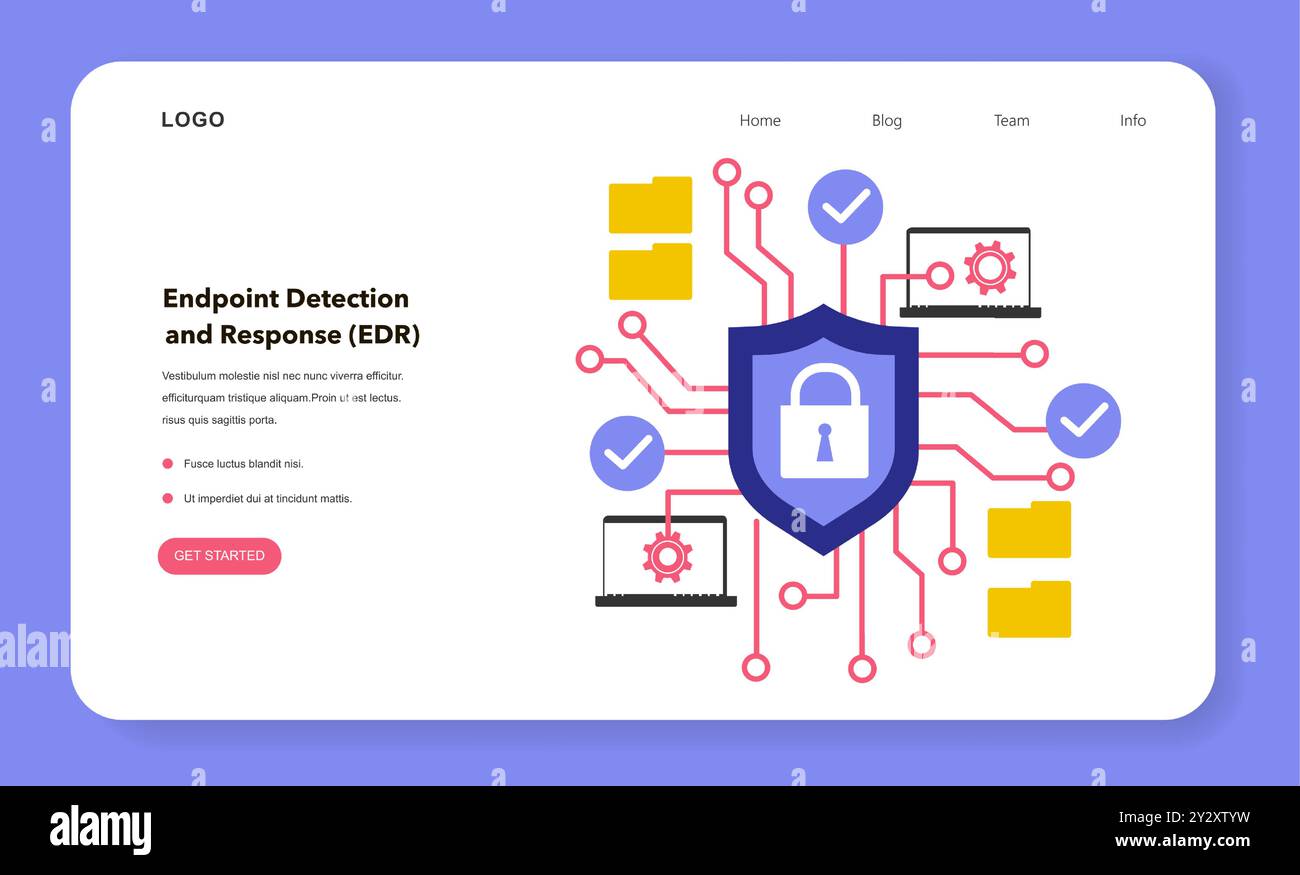 Endpoint detection and response Stock Vector Images - Alamy