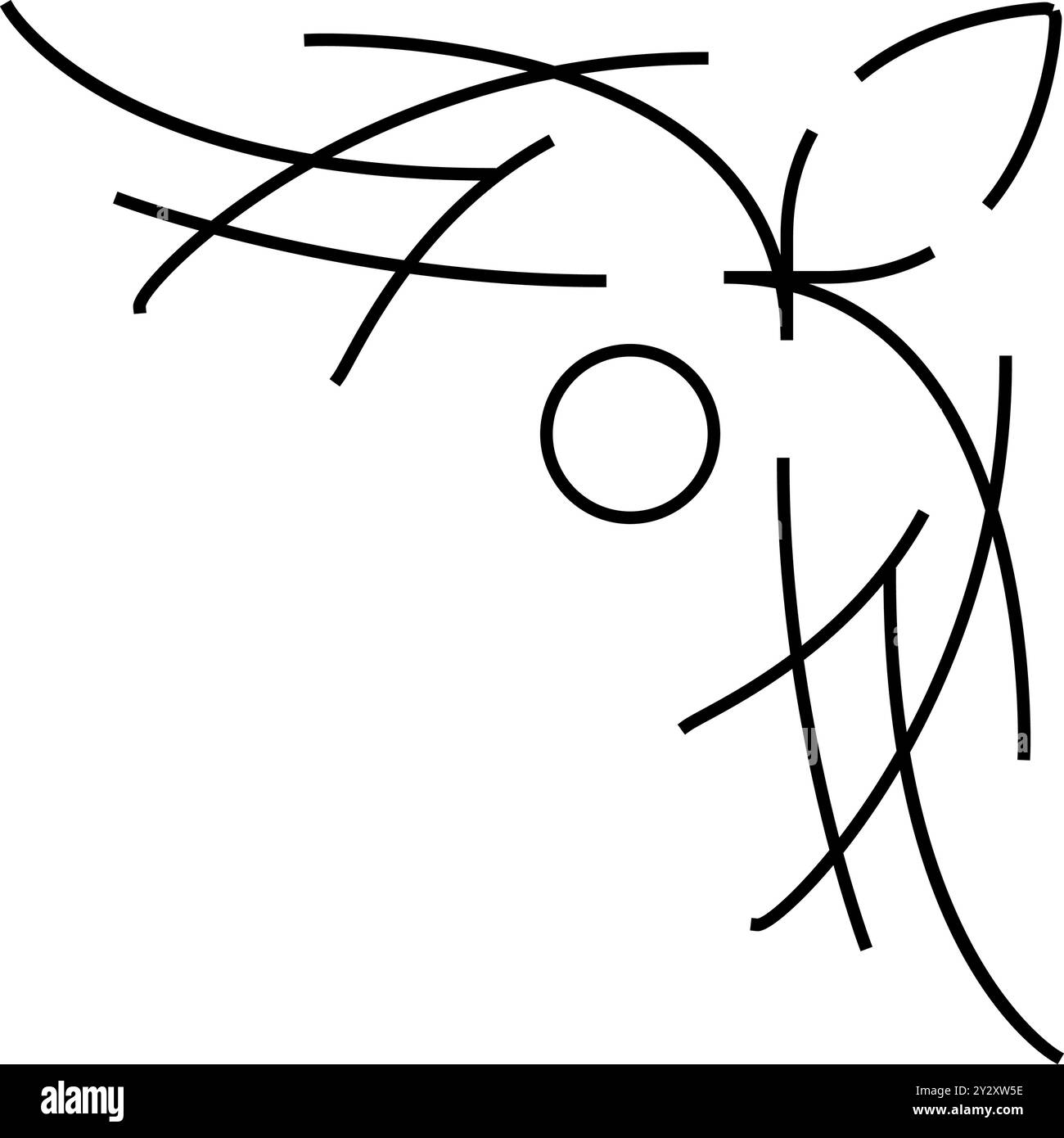 invitation card decoration corner line icon vector illustration Stock ...