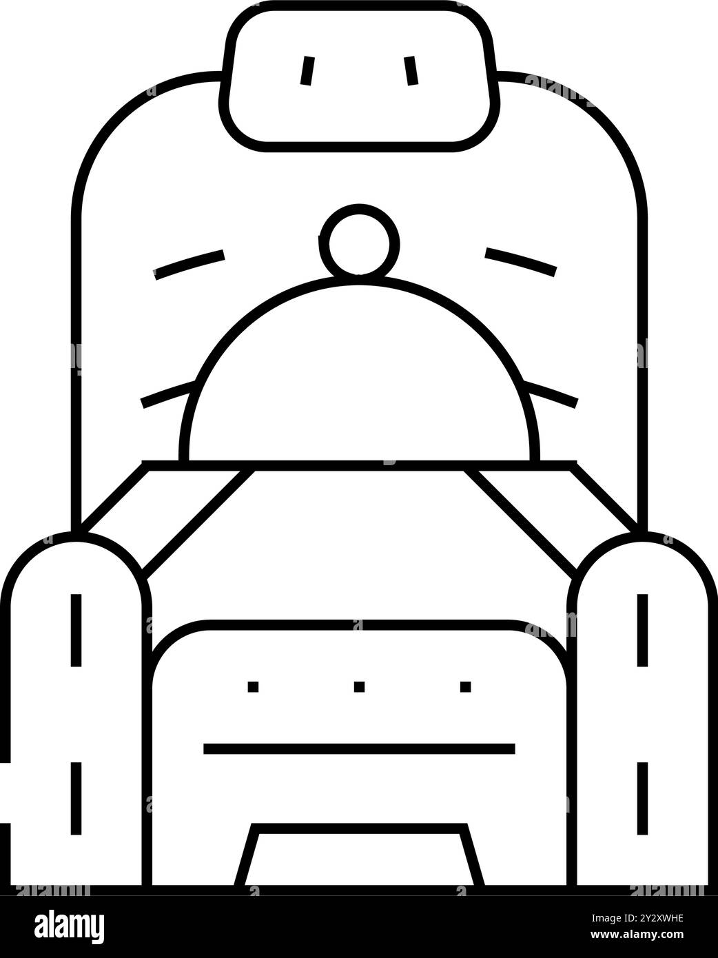 business class lunch line icon vector illustration Stock Vector Image ...