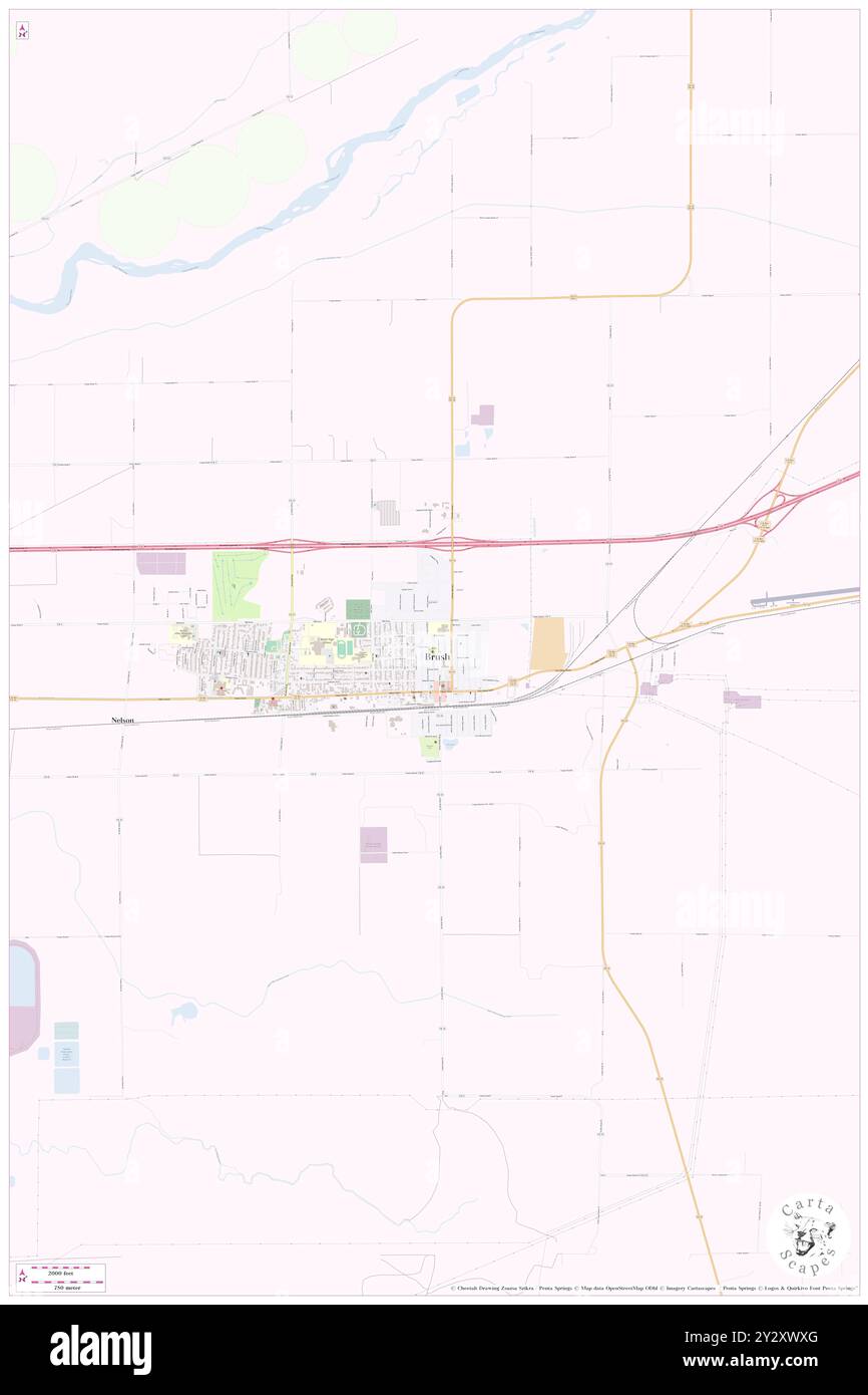 Brush colorado map Cut Out Stock Images & Pictures - Alamy