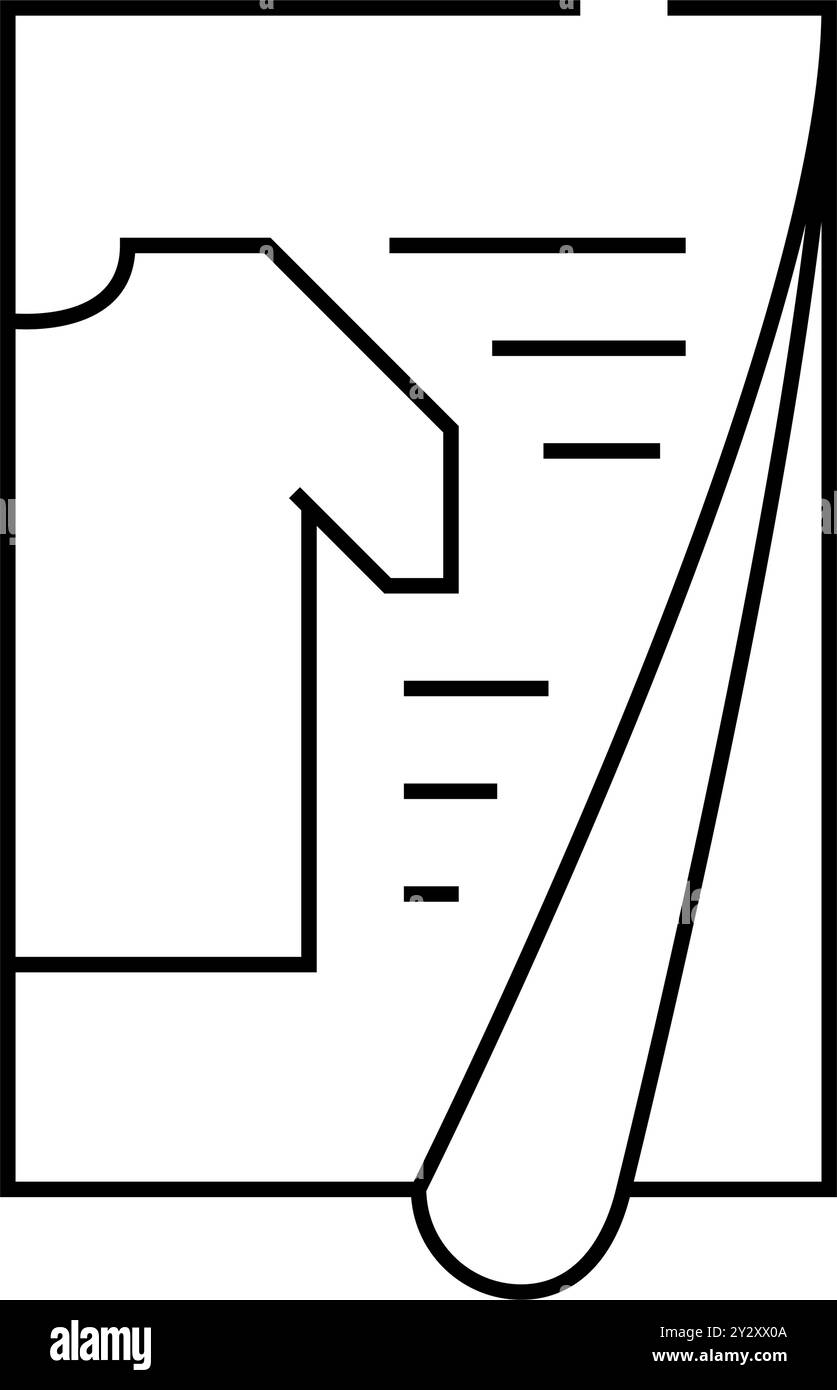clothing catalog line icon vector illustration line Stock Vector Image ...