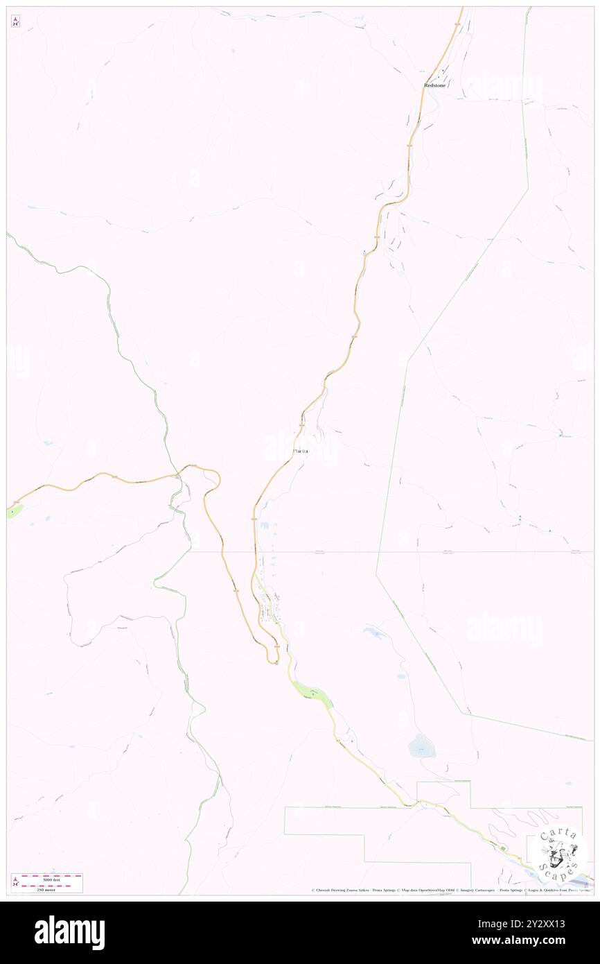 Pitkin county map Cut Out Stock Images & Pictures - Alamy