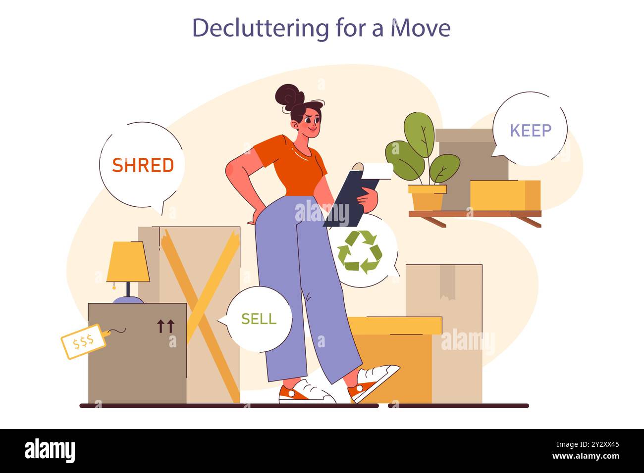 People moving out. Character pack belongings and relocating to a new ...