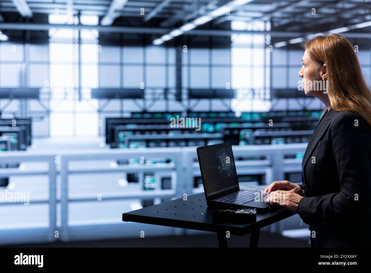 Admin in server farm hi-res stock photography and images - Alamy