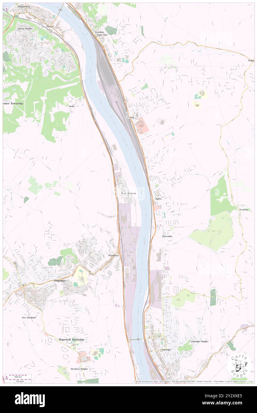 Map of aliquippa Cut Out Stock Images & Pictures - Alamy