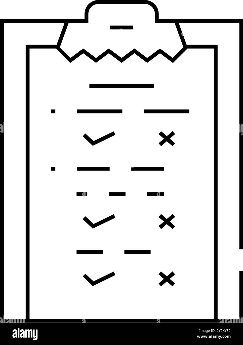 check list or questionnaire call center line icon vector illustration ...