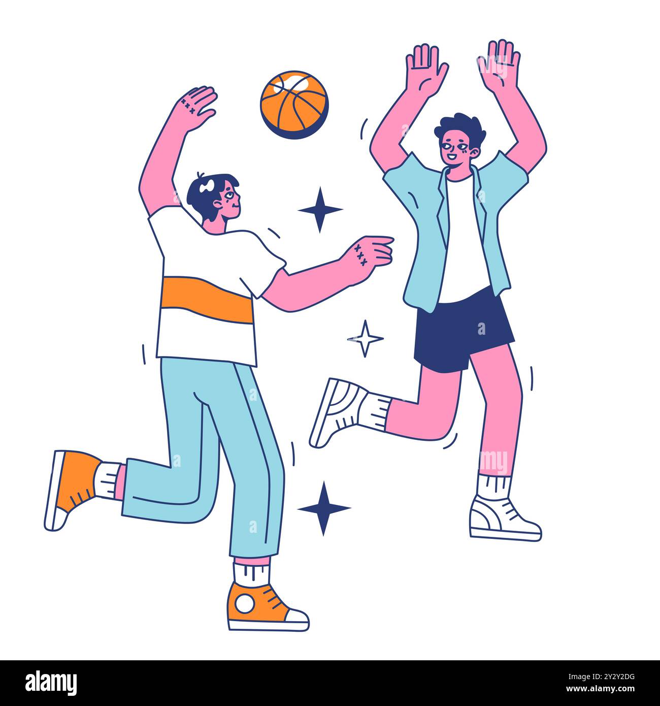 Team teen Stock Vector Images - Alamy