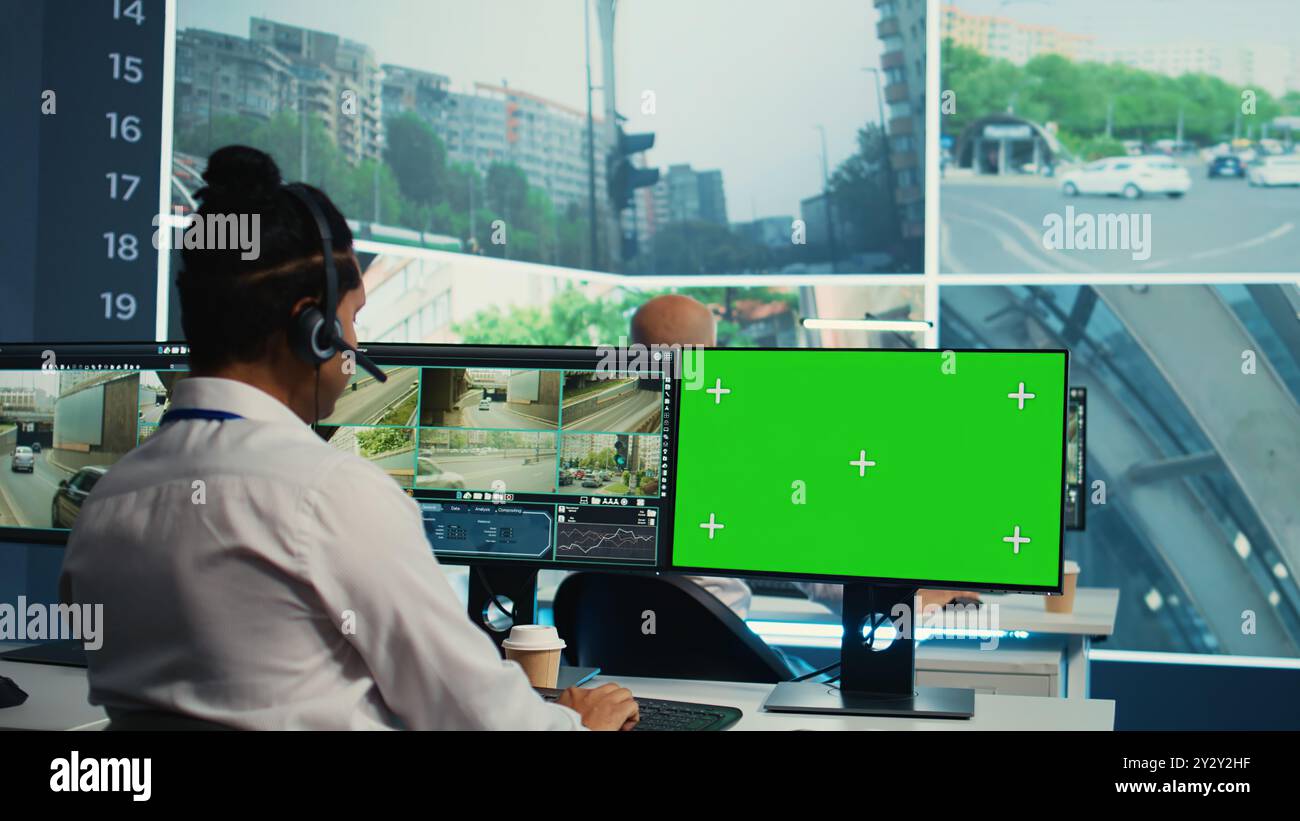 Security monitor greenscreen hi-res stock photography and images - Alamy