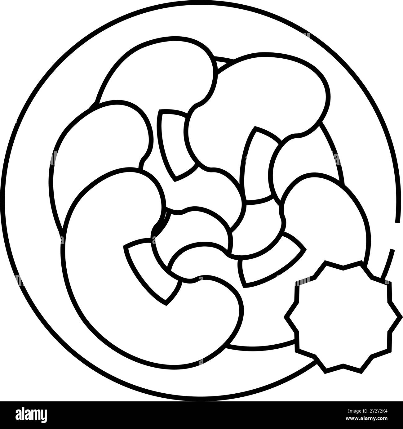 food allergy line icon vector illustration flat Stock Vector Image ...