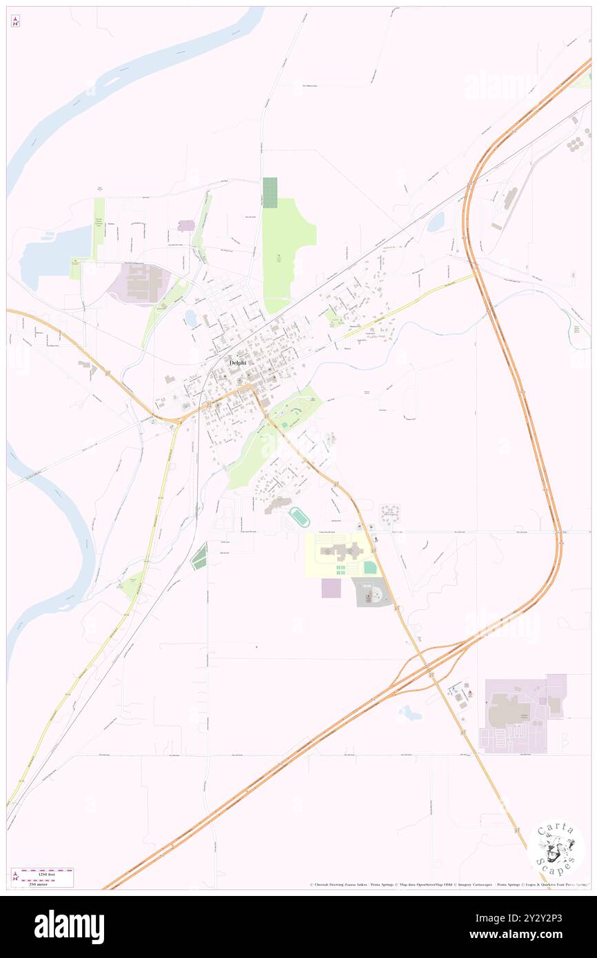 Delphi indiana map Cut Out Stock Images & Pictures - Alamy