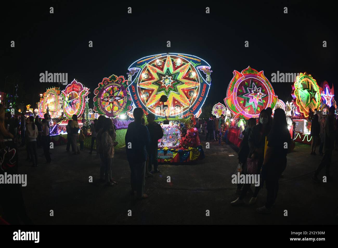 The celebrating Christmas with the dazzling star parade on more than ...