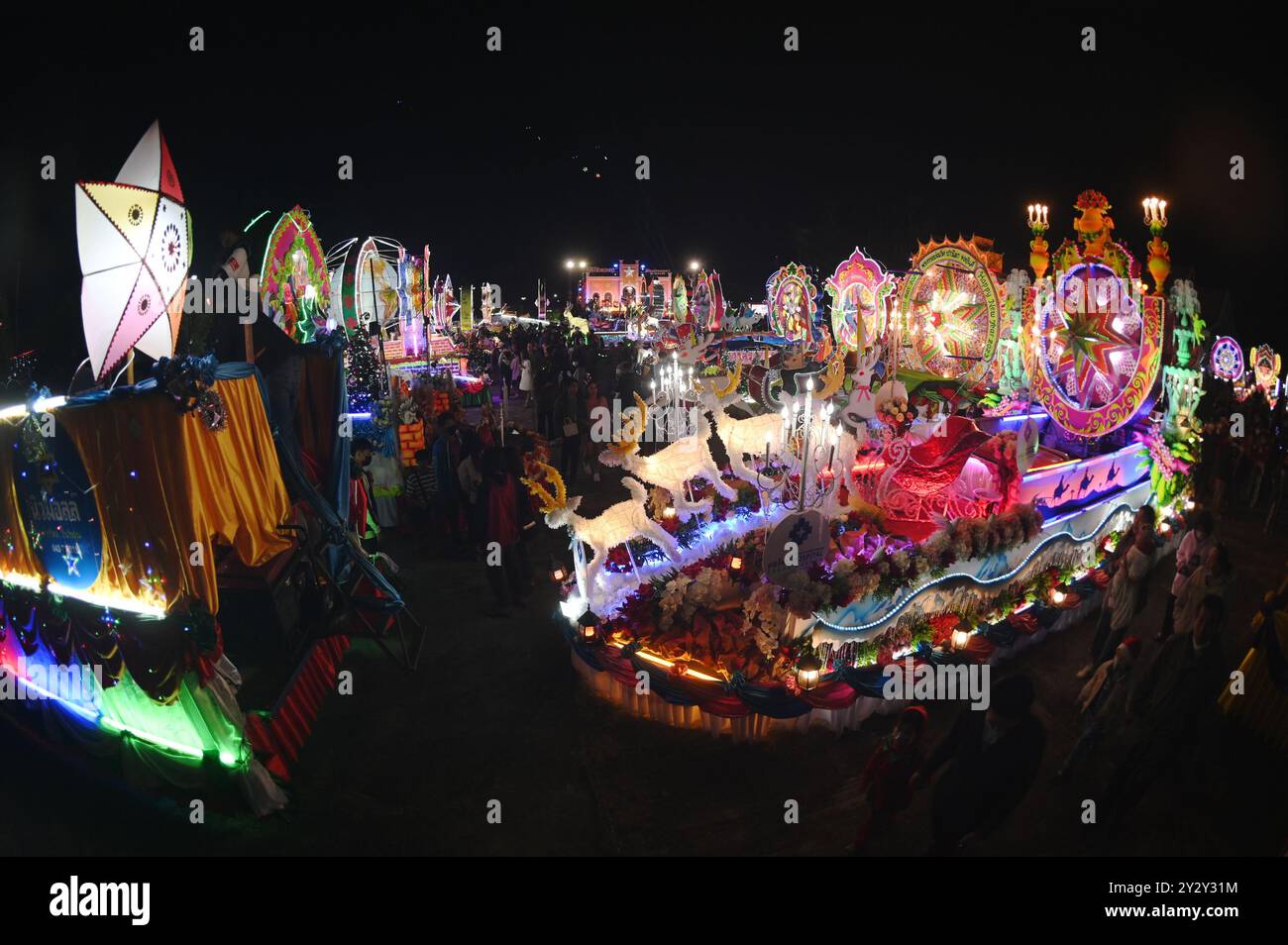 The celebrating Christmas with the dazzling star parade on more than ...