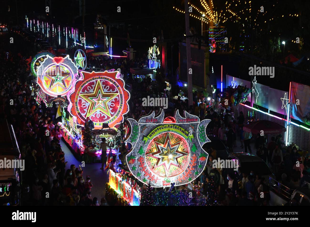 The celebrating Christmas with the dazzling star parade on more than ...