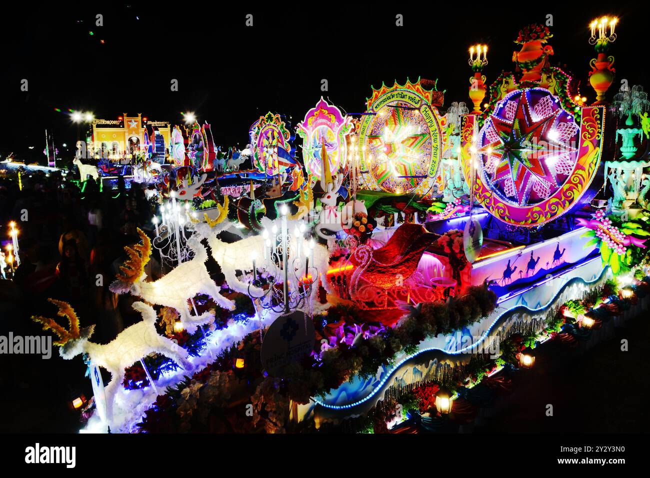 The celebrating Christmas with the dazzling star parade on more than ...