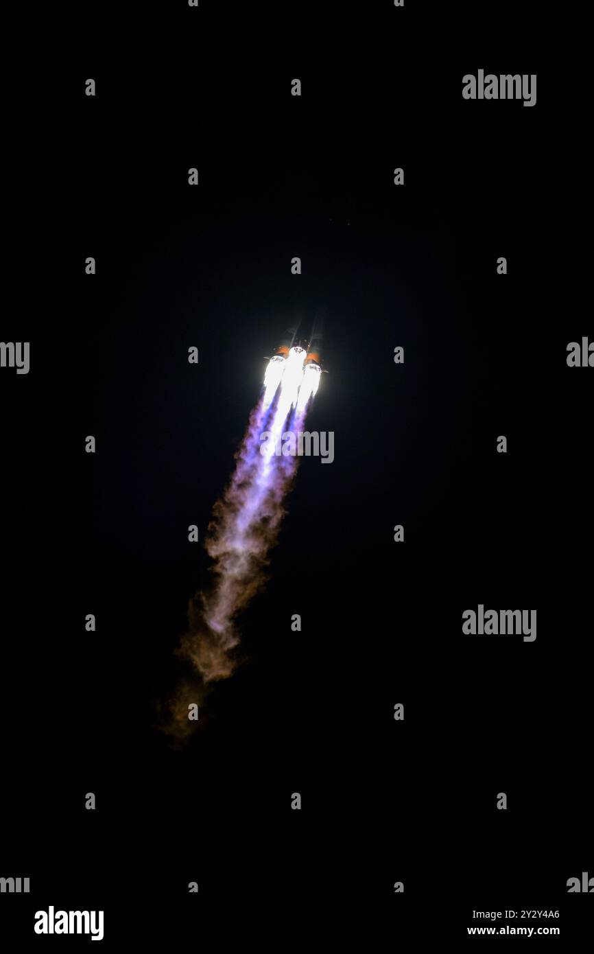 Baikonur, Kazakhstan. 11th Sep, 2024. The Soyuz MS-26 spacecraft ...