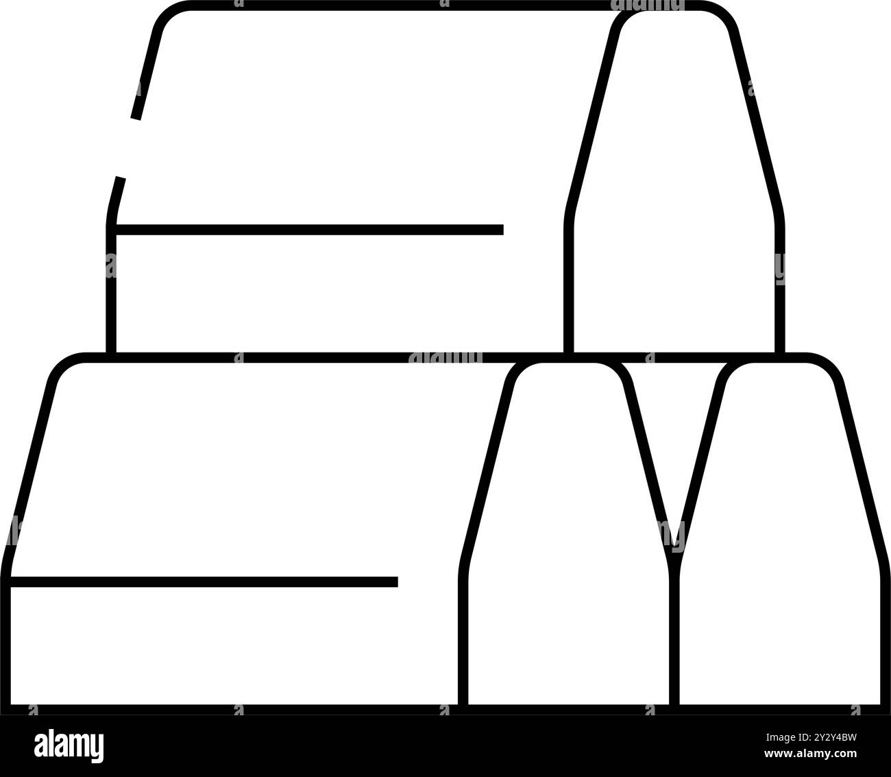 curbs building material line icon vector illustration Stock Vector ...