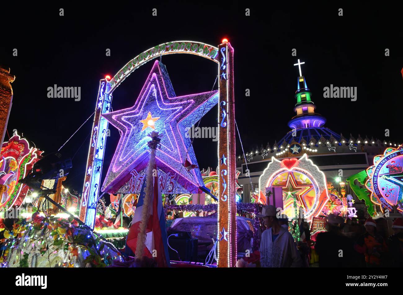 The celebrating Christmas with the dazzling star parade on more than ...