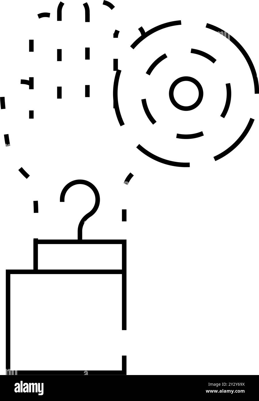 hand phantom ache line icon vector illustration Stock Vector Image ...