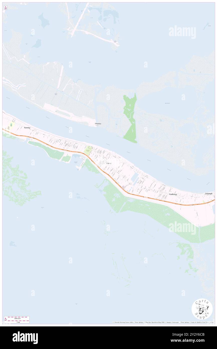 Buras louisiana map Cut Out Stock Images & Pictures - Alamy