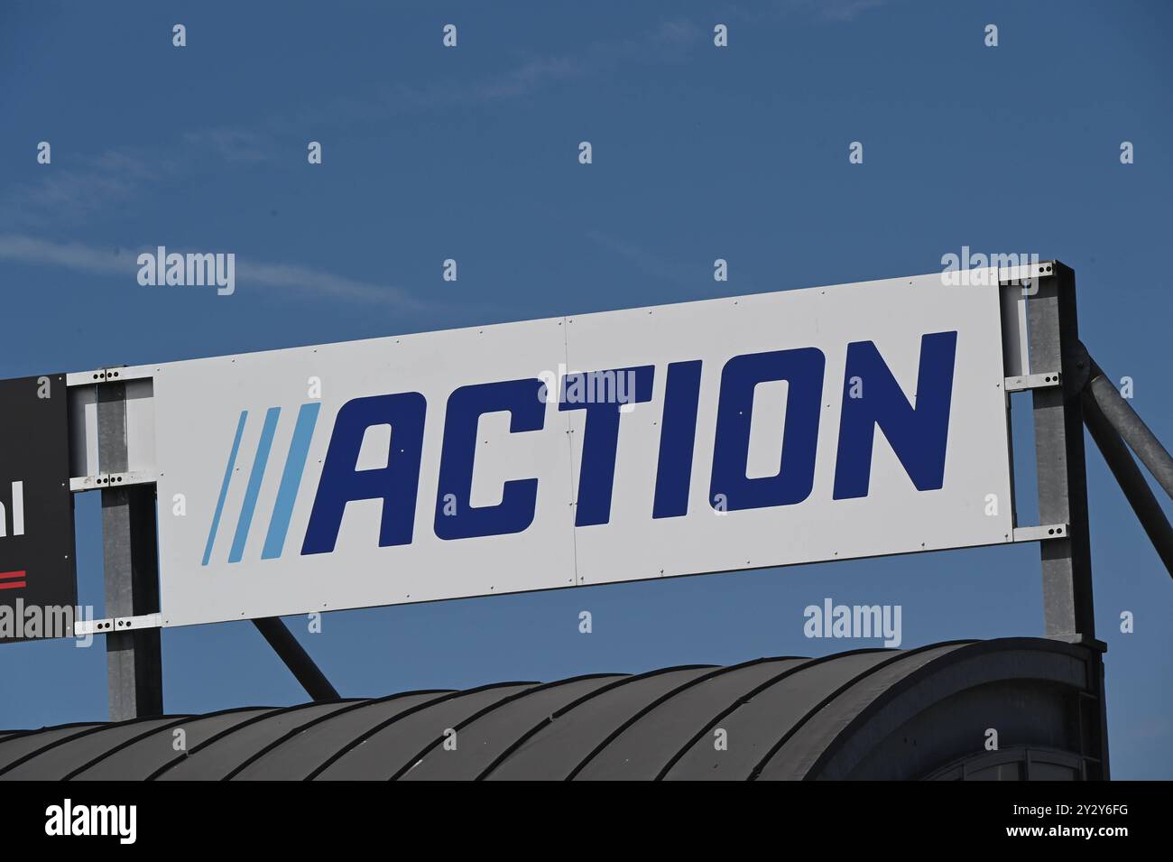 Logo Schriftzug von Action, ein niederländischer Non Food Discounter ...