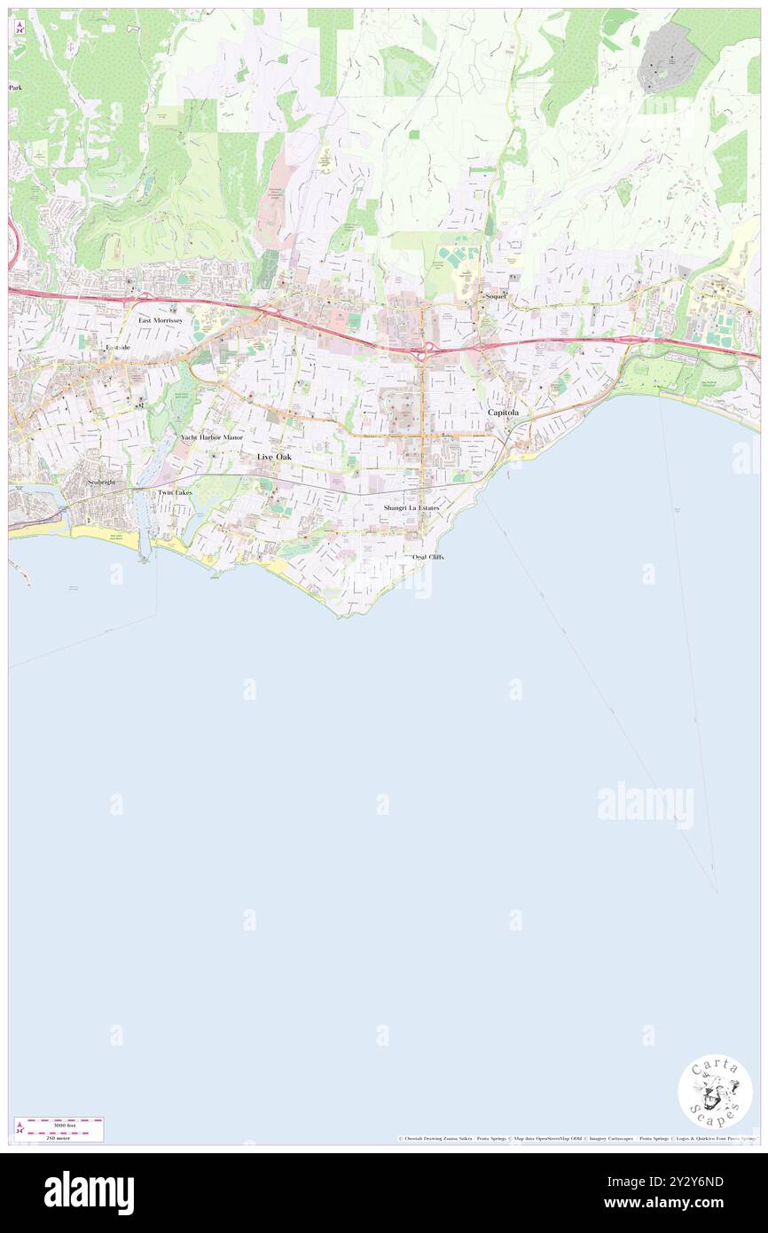 Opal Cliffs, Santa Cruz County, US, United States, California, N 36 57 ...
