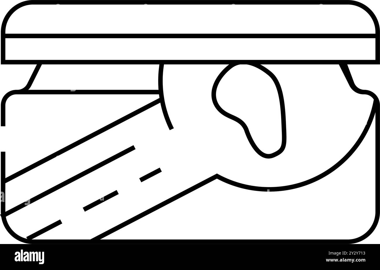 jam or puree mango container line icon vector illustration Stock Vector ...