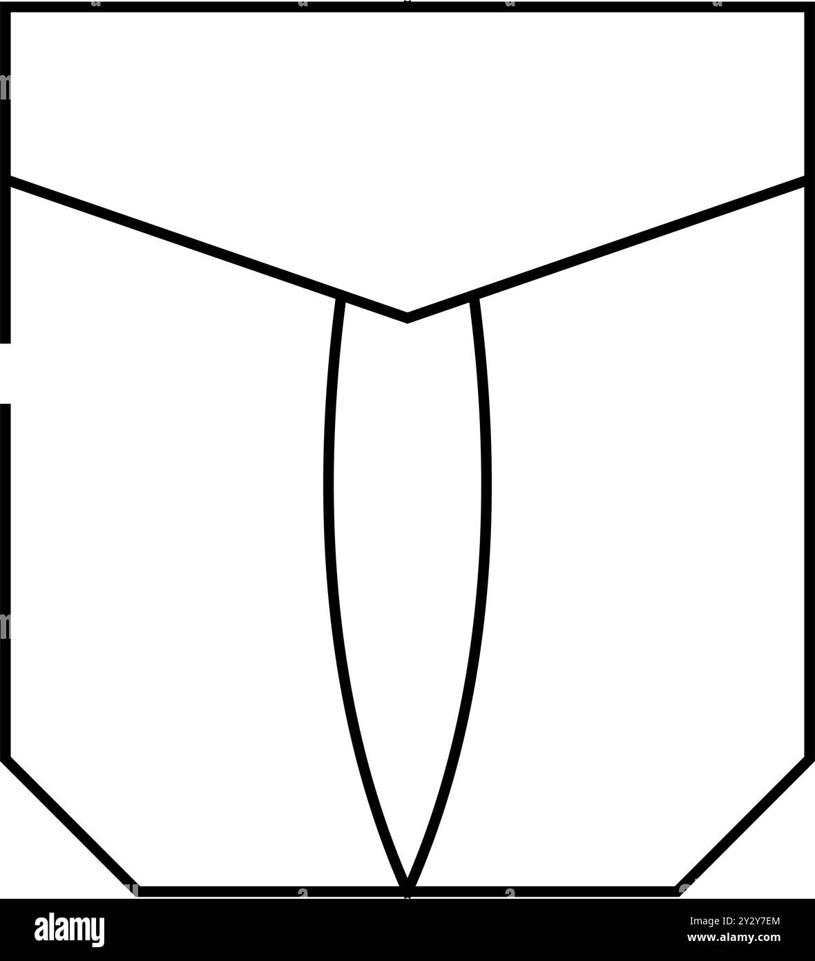 outside pocket line icon vector illustration Stock Vector Image & Art ...