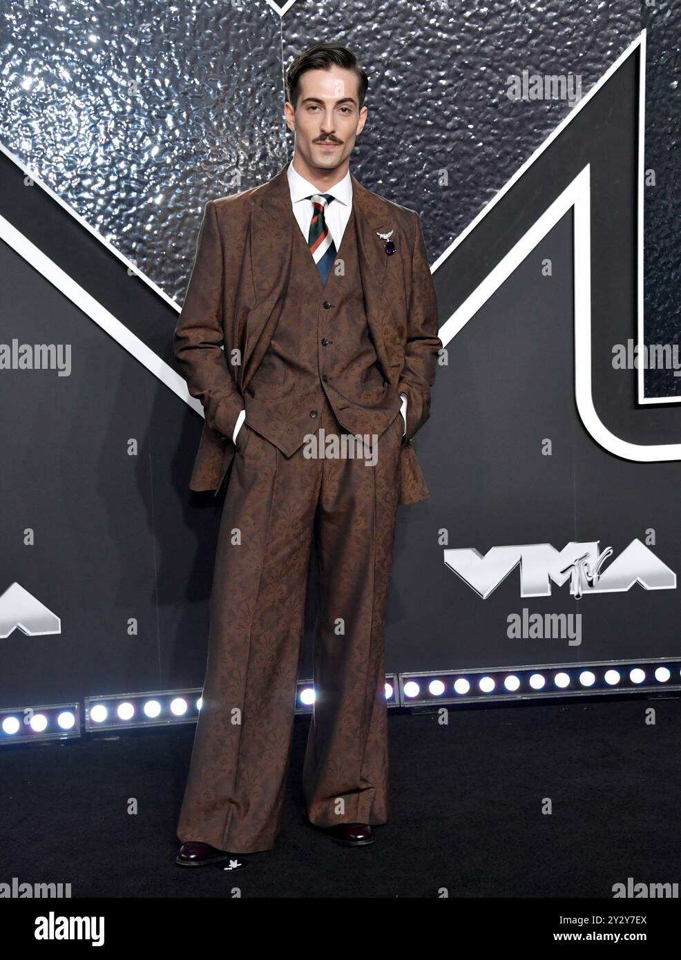 Damiano David arrives at the MTV Video Music Awards on Wednesday, Sept ...