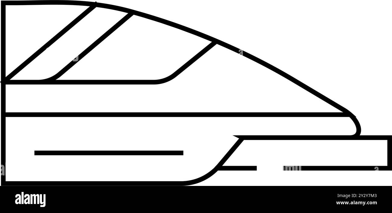 high speed train line icon vector illustration Stock Vector Image & Art ...