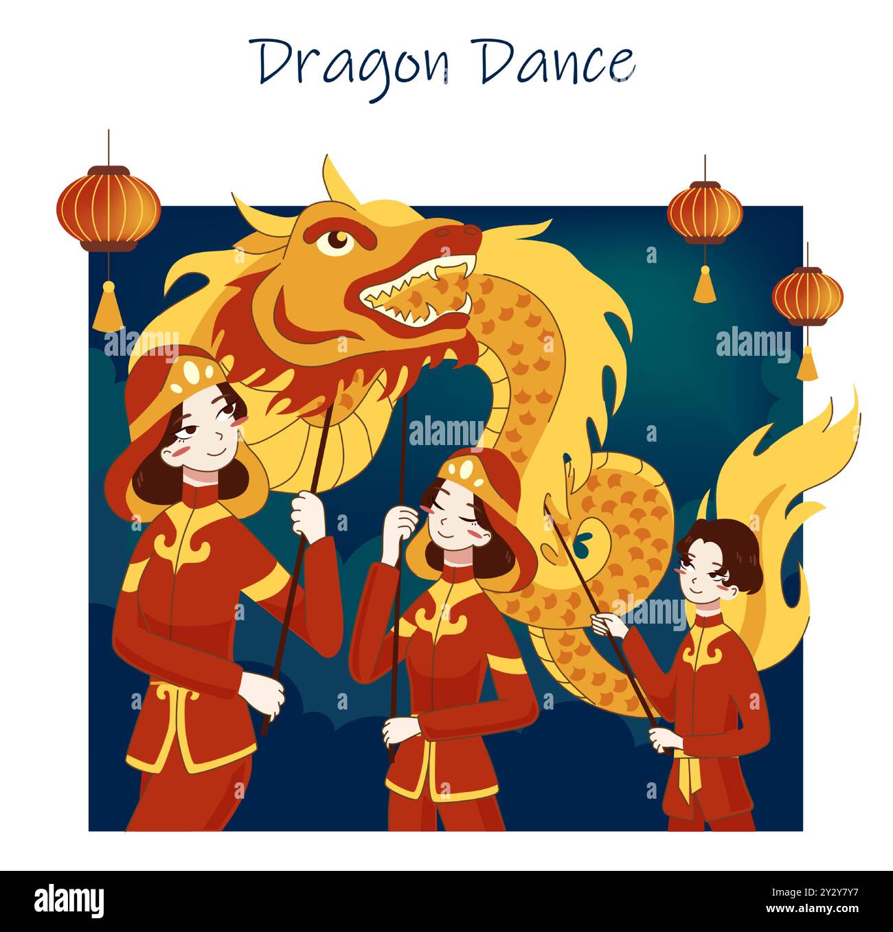 Traditional chinese fest set. Mid-Autumn festival, moon festival or ...