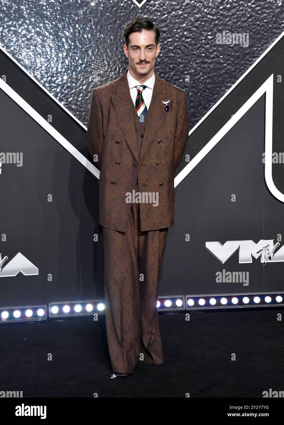 Damiano David arrives at the MTV Video Music Awards on Wednesday, Sept ...