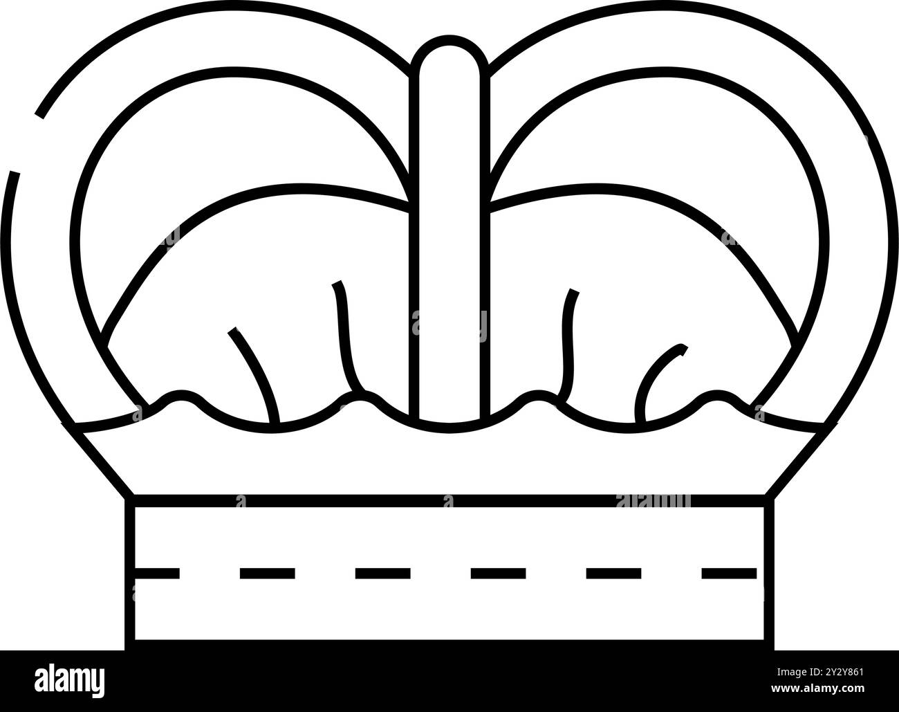 crown spain king line icon vector illustration Stock Vector Image & Art ...