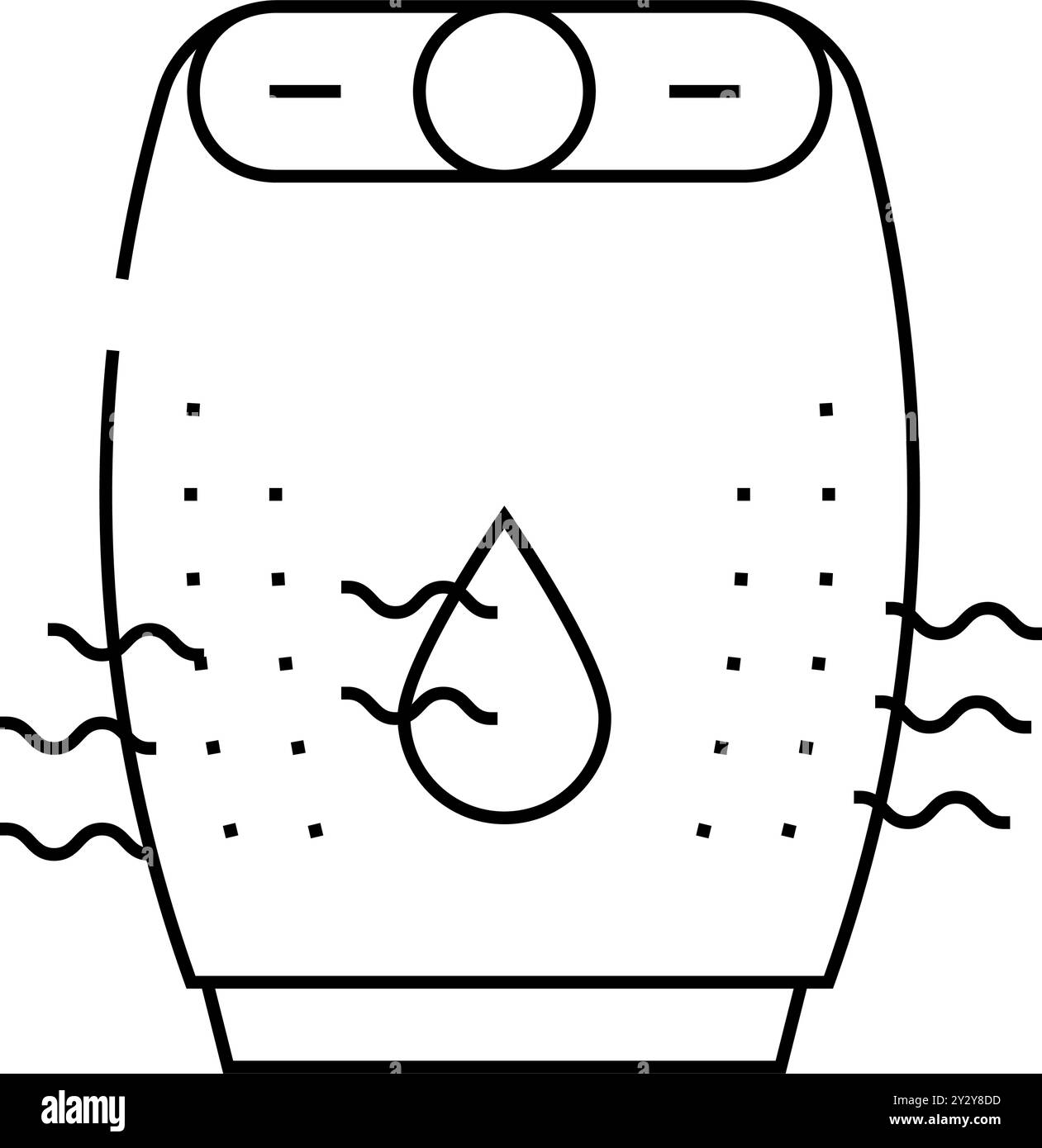 moisturizing air device line icon vector illustration Stock Vector ...