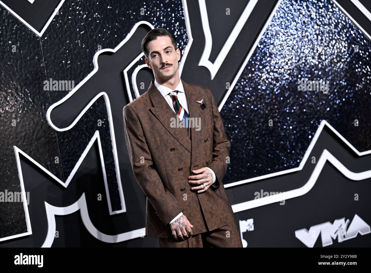Damiano David arrives at the MTV Video Music Awards on Wednesday, Sept ...