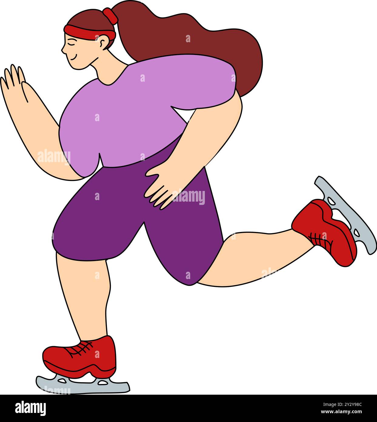 Speed skating rink Stock Vector Images - Alamy