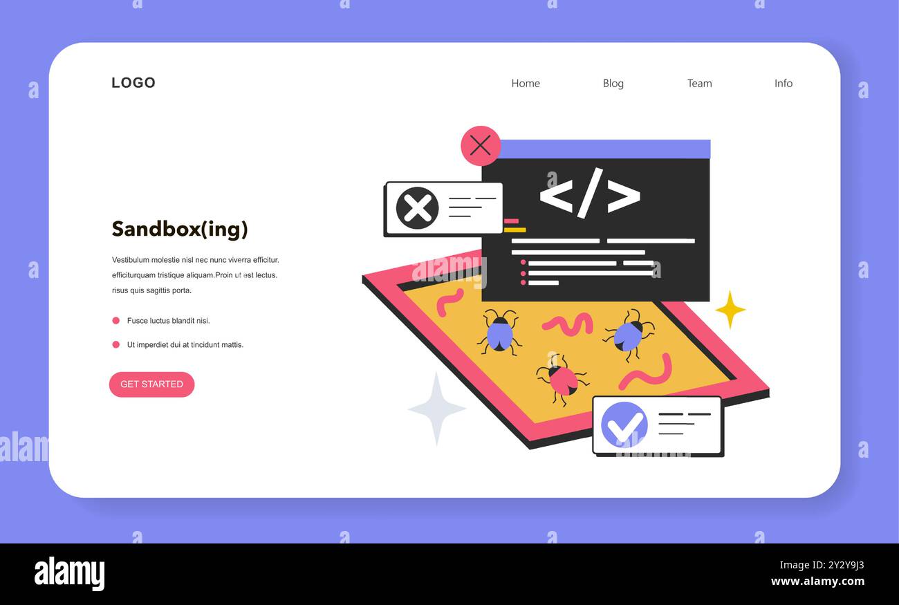 Sandboxing web banner or landing page. Security mechanism for isolation ...