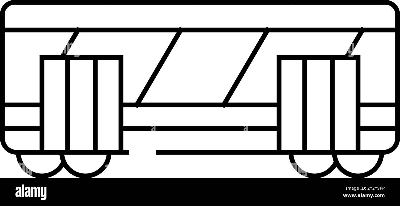 railway carriage line icon vector illustration Stock Vector Image & Art ...