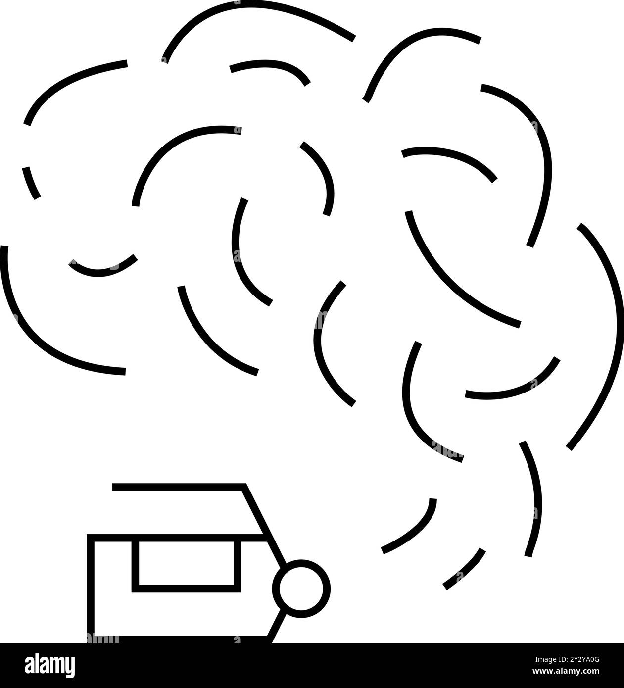 smoke bomb protest meeting line icon vector illustration Stock Vector ...