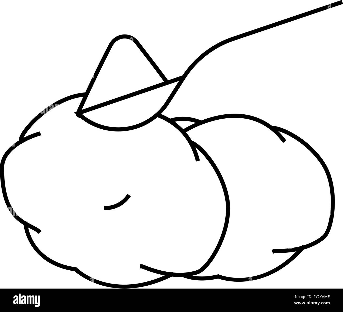 starch food additives line icon vector illustration Stock Vector Image ...